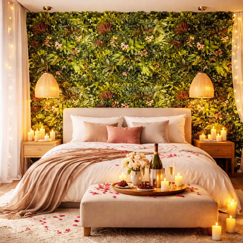 Mur Végétal Artificiel Love Room : Décoration Intérieure Et Extérieure