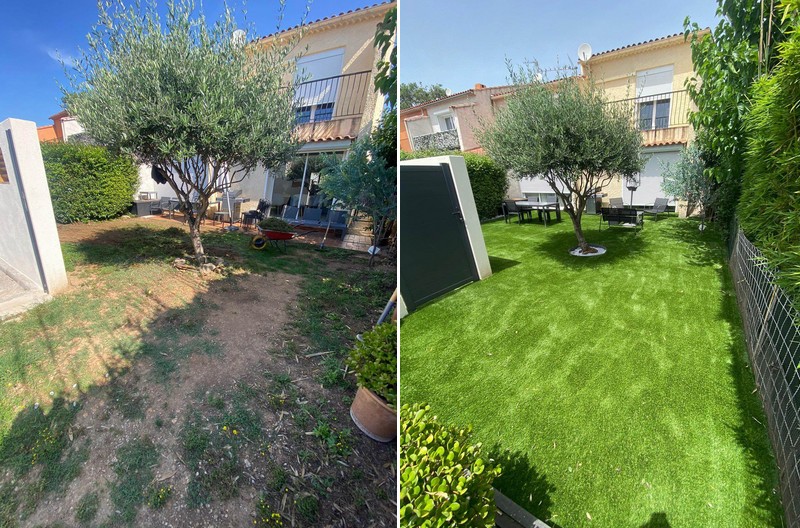 Transformations de jardins incroyables avec du gazon synthétique